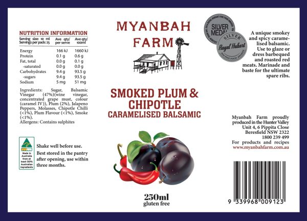 Caramelised Balsamic - Smoked Plum & Chipotle - Hunter Valley Market